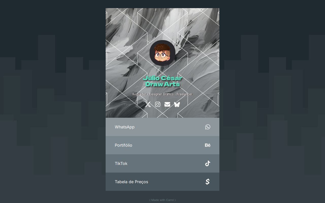 Portifólio e Contatos Júlio César Draw Arts